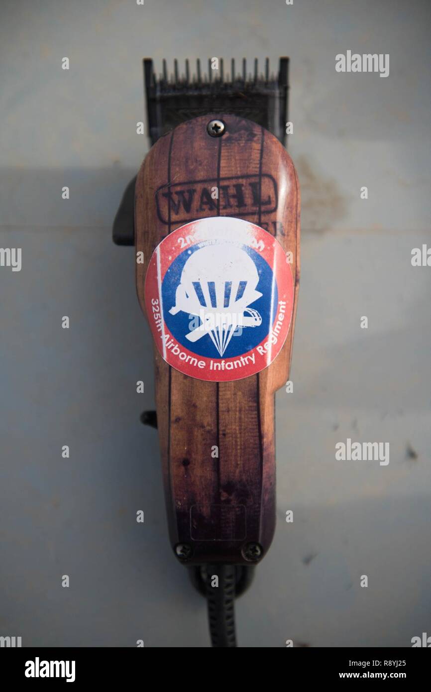 A hair clipper used by U.S. Army Soldiers assigned to 2nd Battalion ...