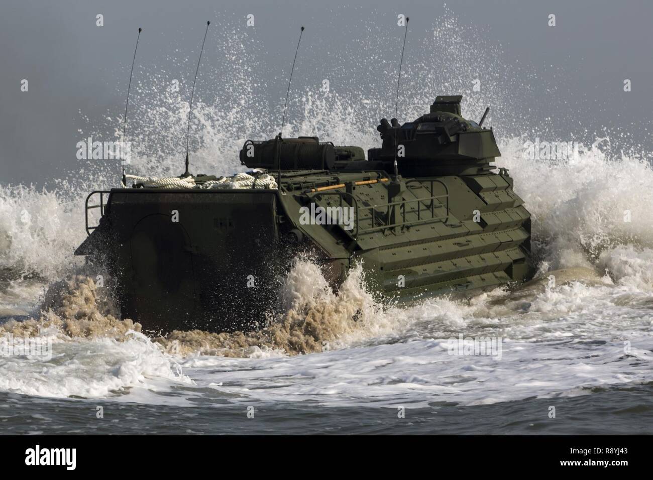 U.S. Marines with Combat Assault Battalion, GS Platoon, 4th Amphibious ...