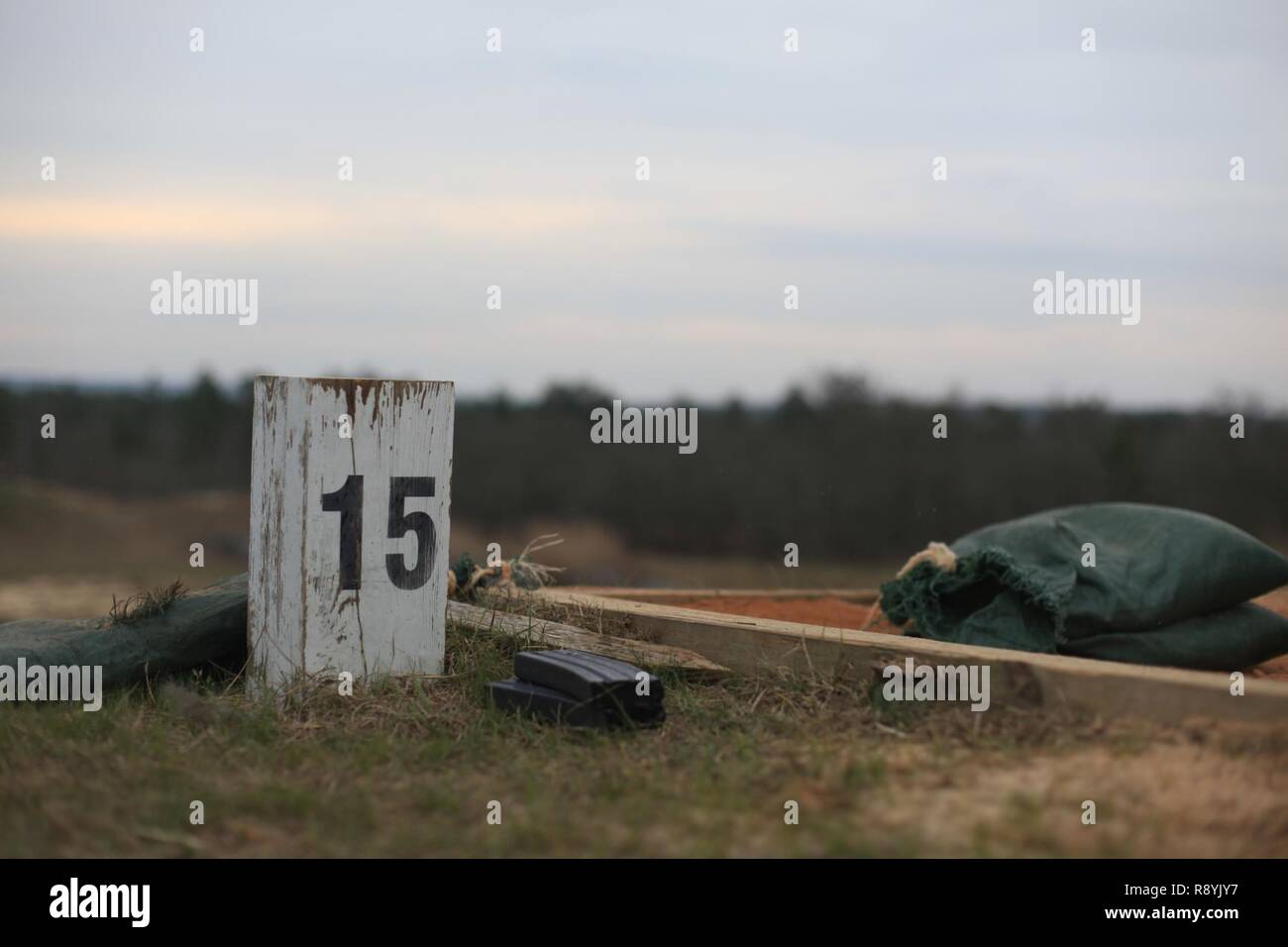 The sun rises on Range 15 as U.S. Army soldiers begin to qualify their ...