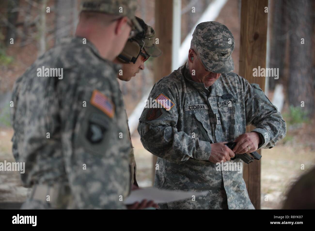 U.S. Army Maj. Shawn Cochran, 359th TTSB Brigade Commander, qualifies ...