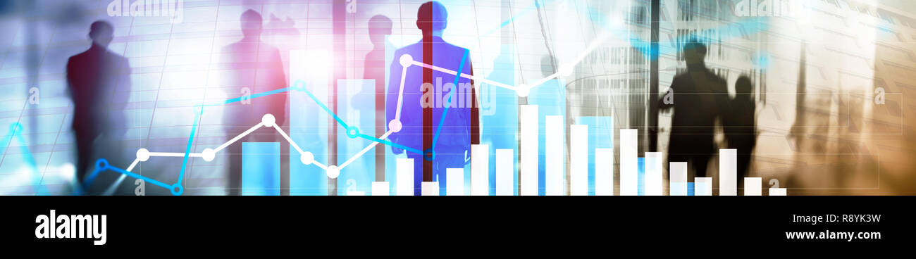 Financial growth graph.Sales increase,marketing strategy concept ...