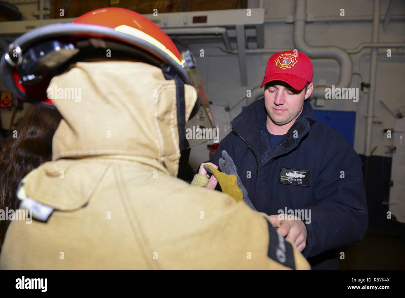 MAYPORT, Fla. (March 19, 2017) – Damage Controlman 3rd Class Ryan Rees ...