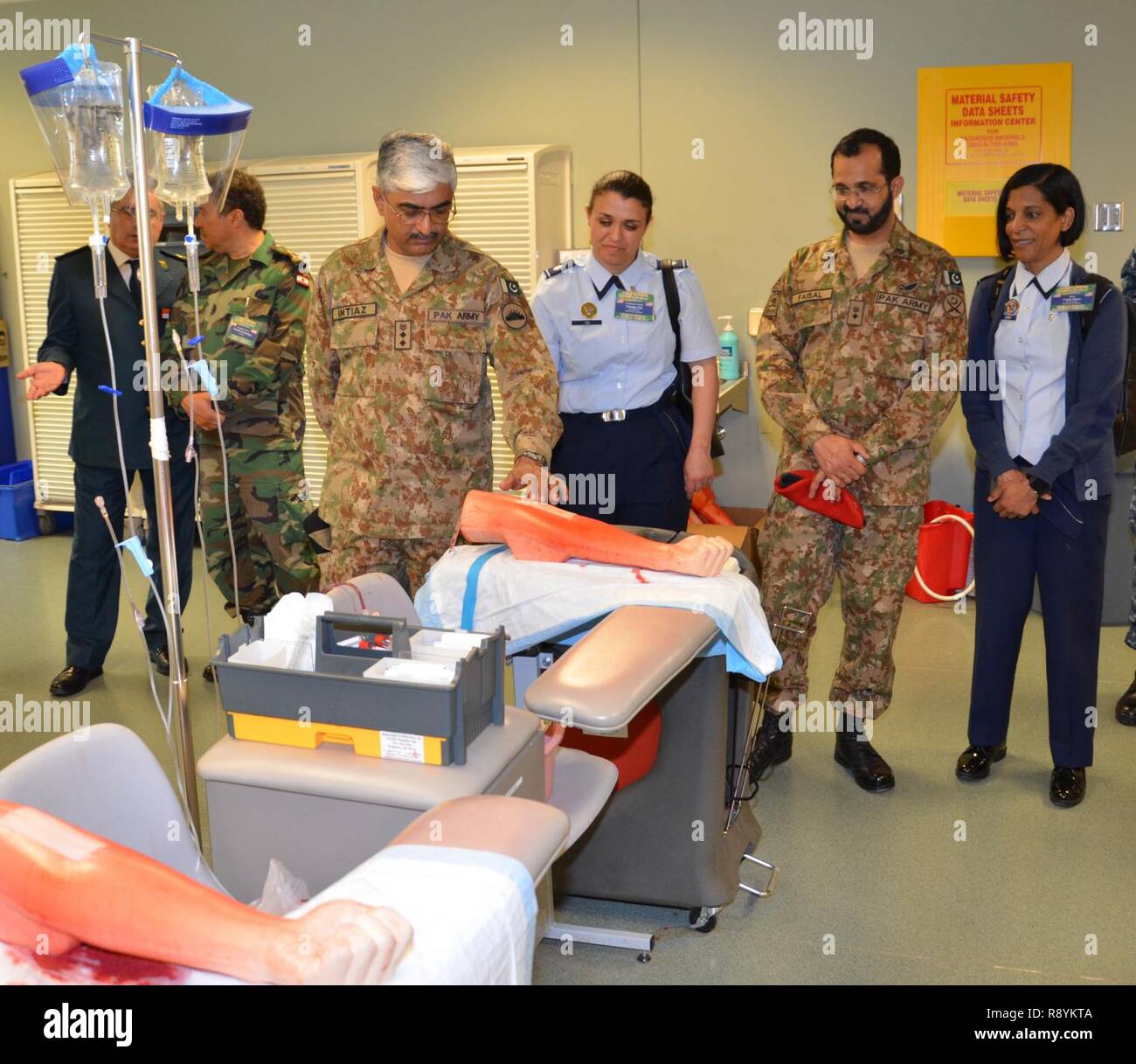 Participants in the CENTCOM Theater Medical Conference tour the “dead ...