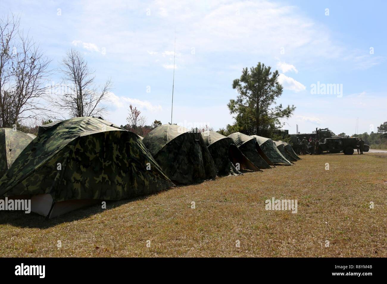 Marine Wing Support Squadron 274 conducts a field exercise aboard ...