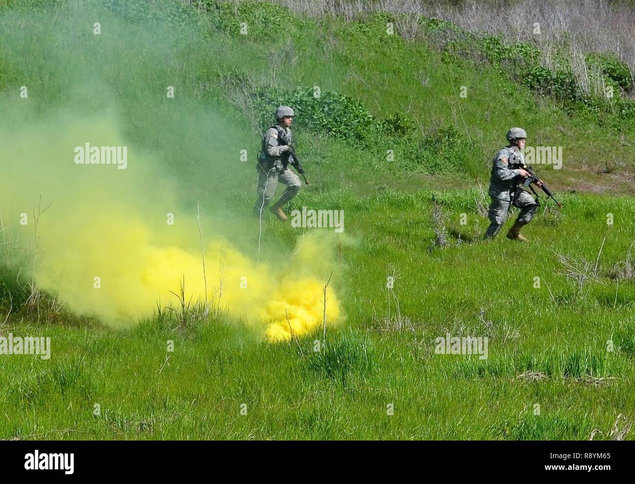 Soldiers from the 469th Combat Sustainment Support Battalion, during a ...