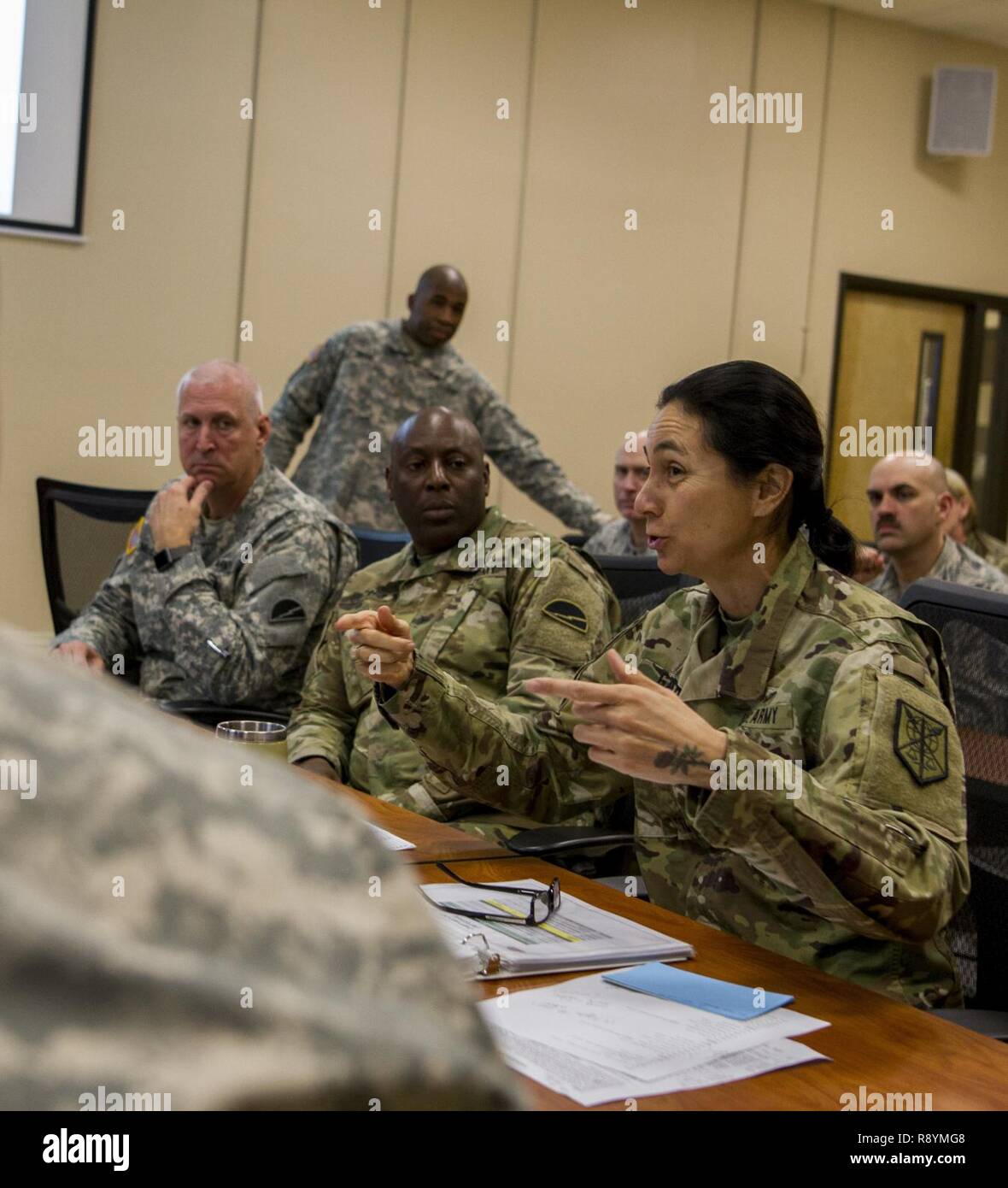 Brig. Gen. Marion Garcia, the commanding general for the 200th Military ...