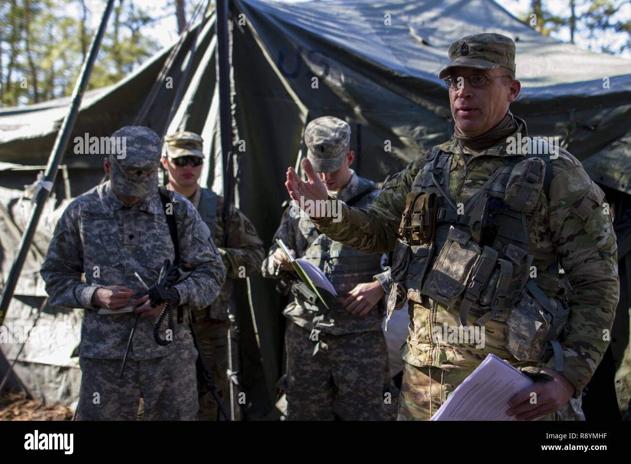 U.S. Army Reserve observe/controller trainer, assigned to the 78th ...