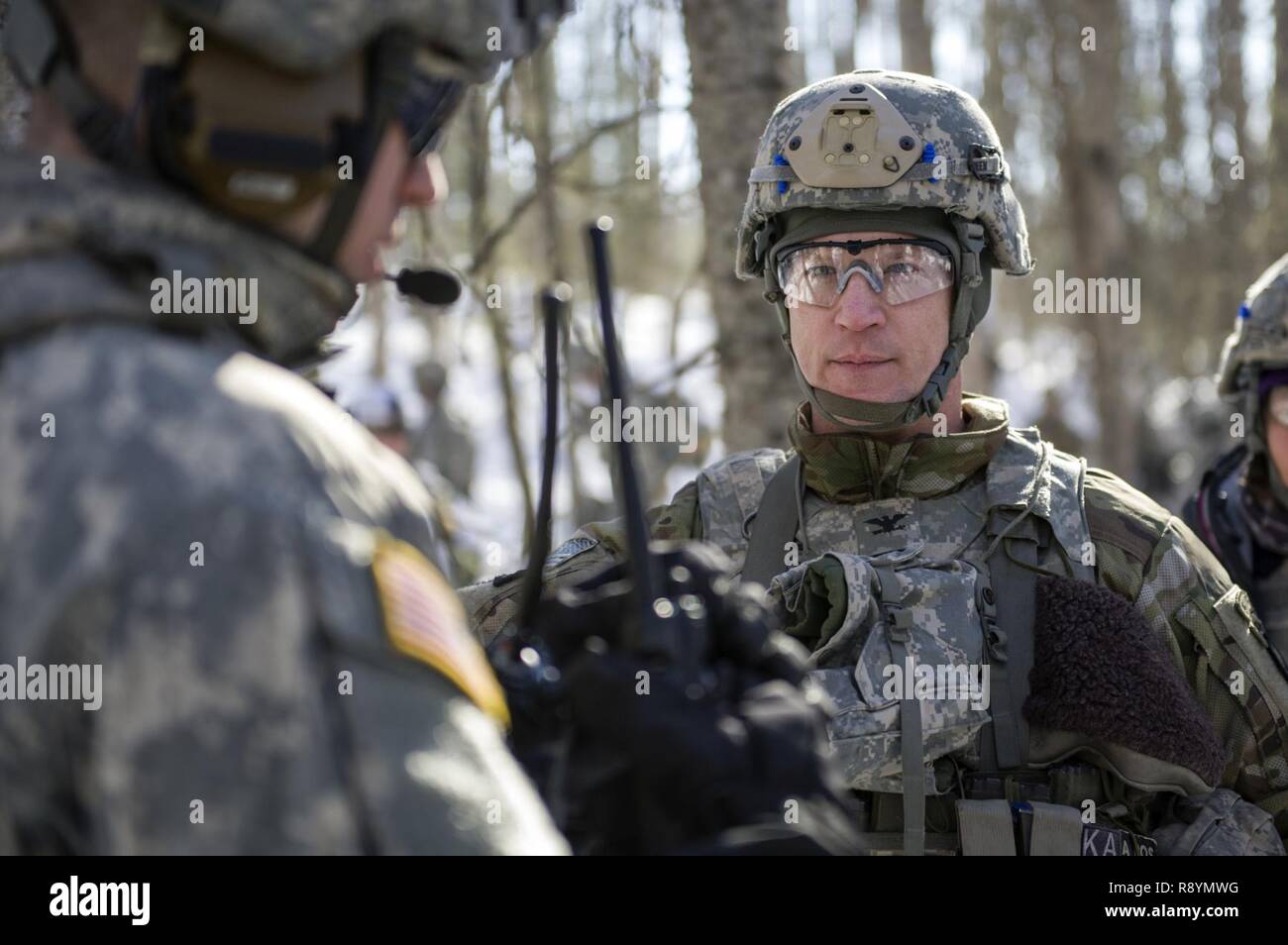 Col. Scott Green, the brigade commander of 4th Infantry Brigade Combat ...
