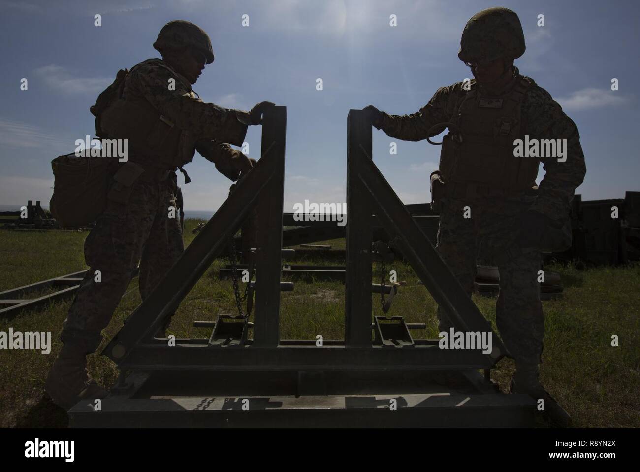 U.S. Marines with 7th Engineer Support Battalion (7th ESB) and 1st ...
