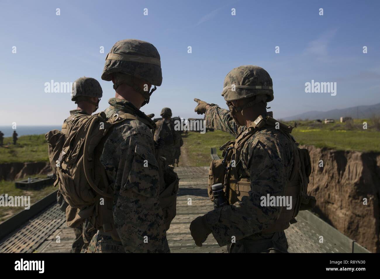 U.S. Marines with 7th Engineer Support Battalion (7th ESB) participate ...