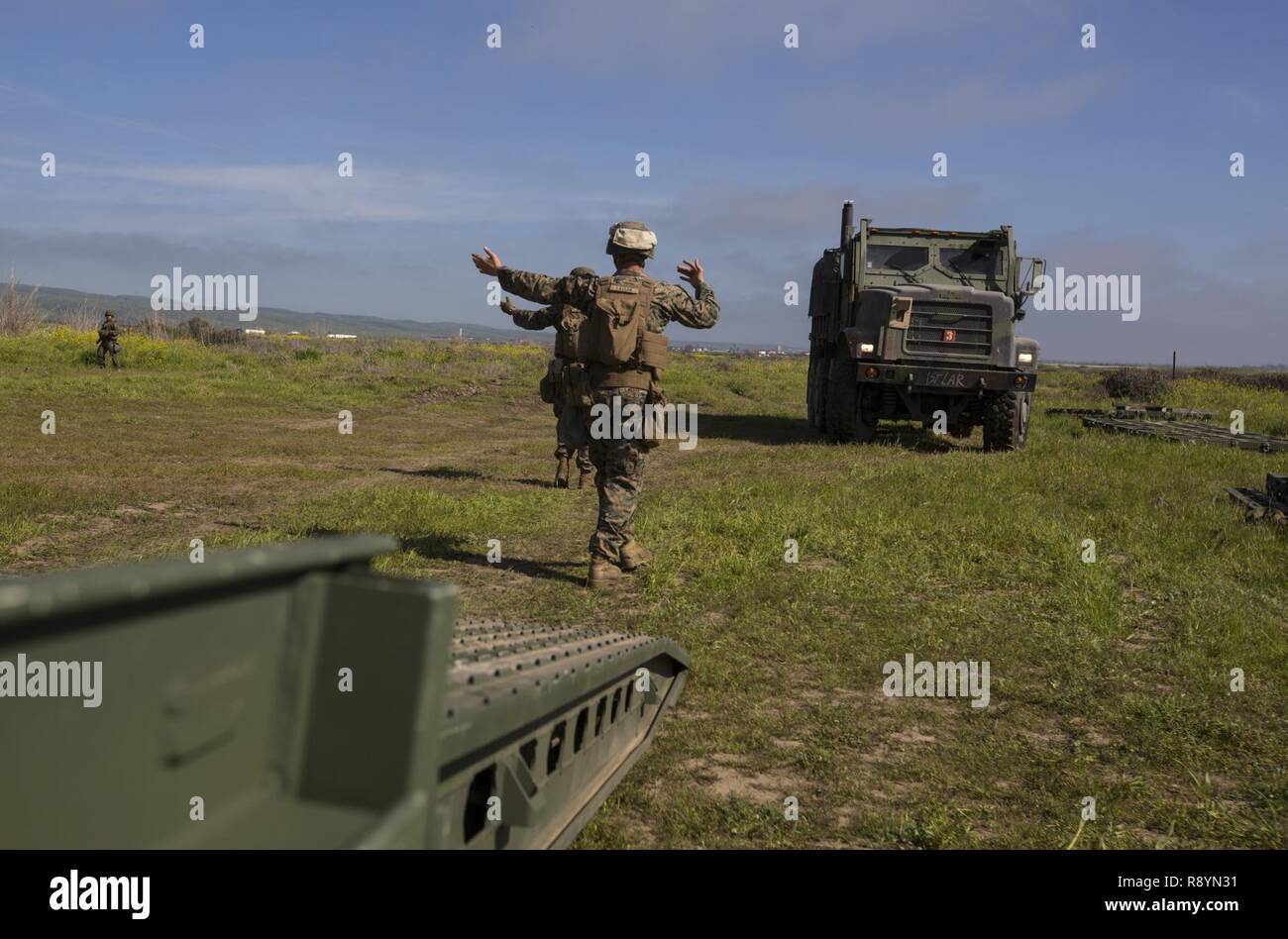 U.S. Marines Lance Cpl. John Epps and Cpl. Mathew Lassak, combat ...