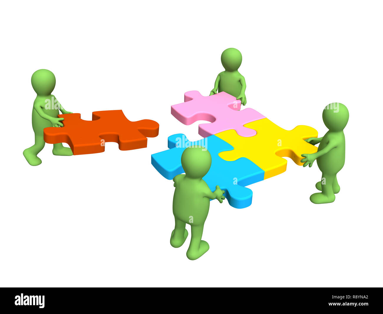 Four hands pushing hi-res stock photography and images - Alamy