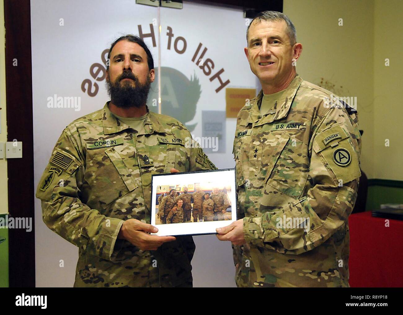 Maj. Gen. William Hickman (right), deputy commanding general for U.S ...