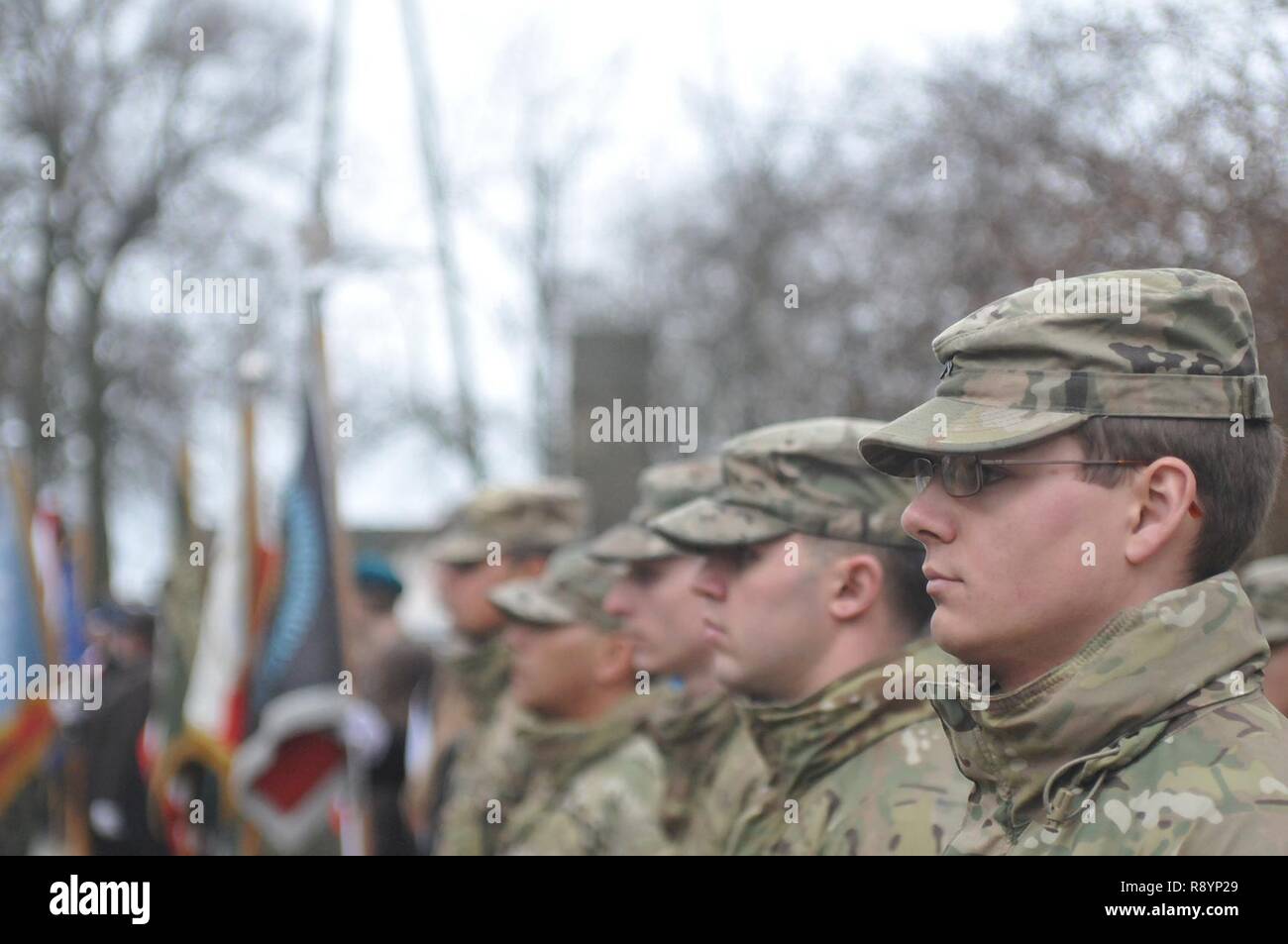 Soldiers of 64th Brigade Support Battalion, 3rd Armored Brigade Combat ...