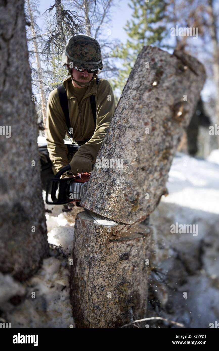 U.S. Marine Corps 1st Lt. Anthony Cibotti, combat engineer officer ...