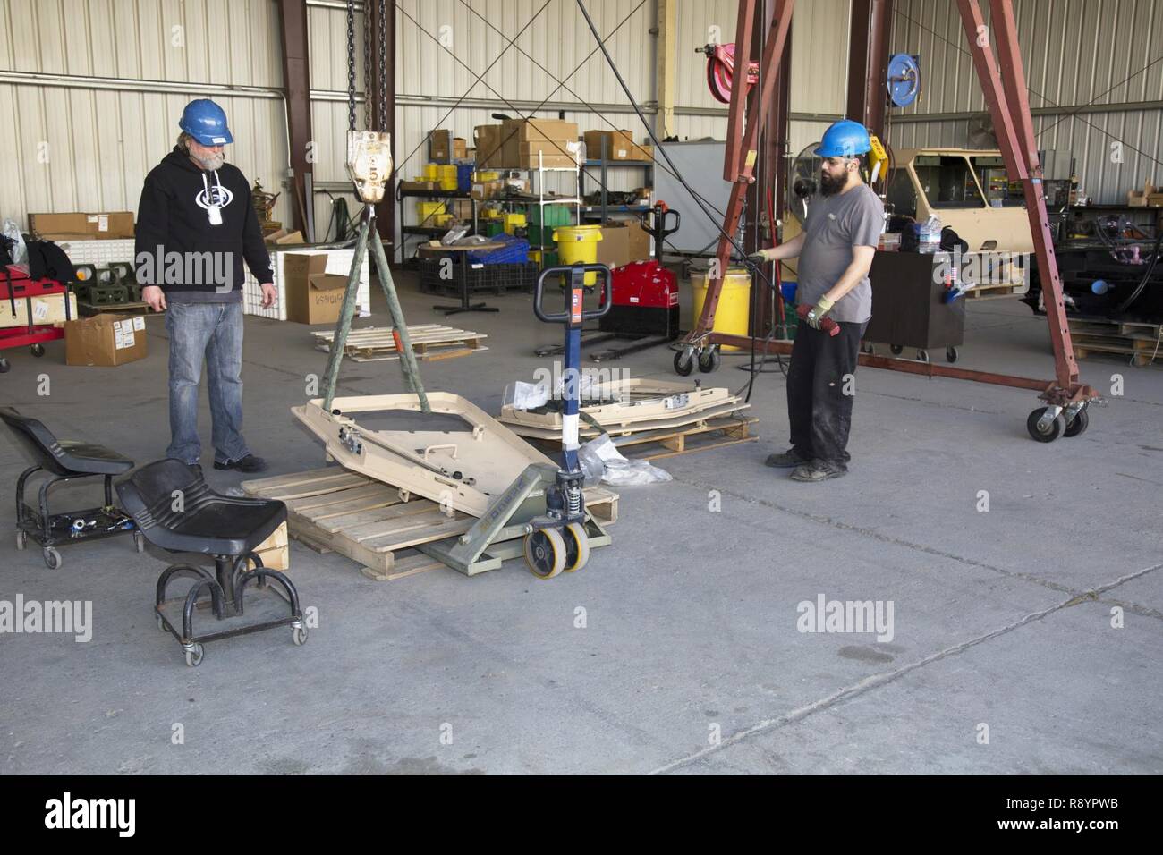 (Left) Rob Stickley and Steven Barela, both Heavy Mobile Equipment ...