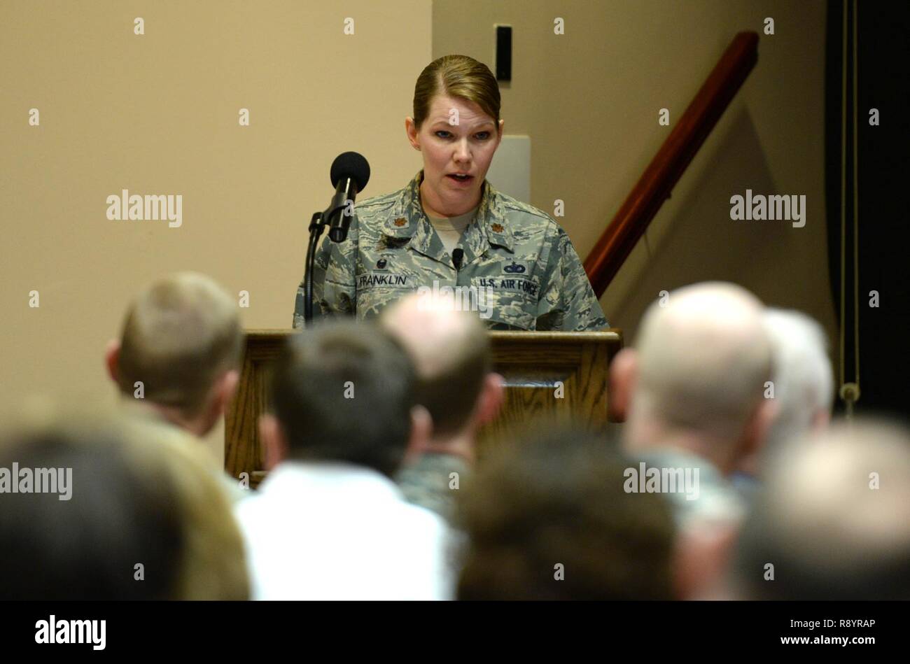 U.S. Air Force Maj. Brenda Franklin, 97th Security Forces Squadron ...