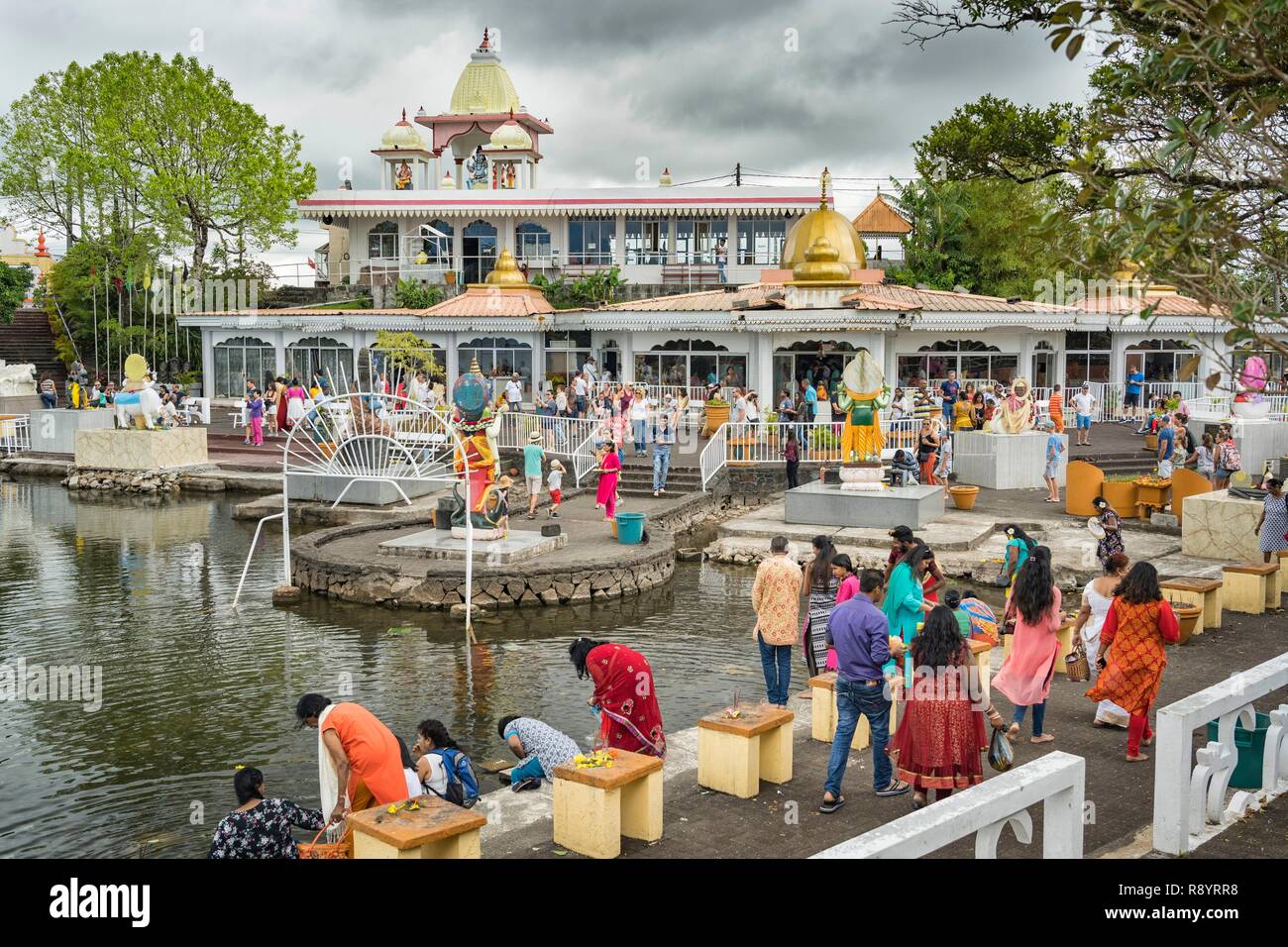 Mauritius, Savanne disctrict, Grand Bassin, crater lake, sacred place ...