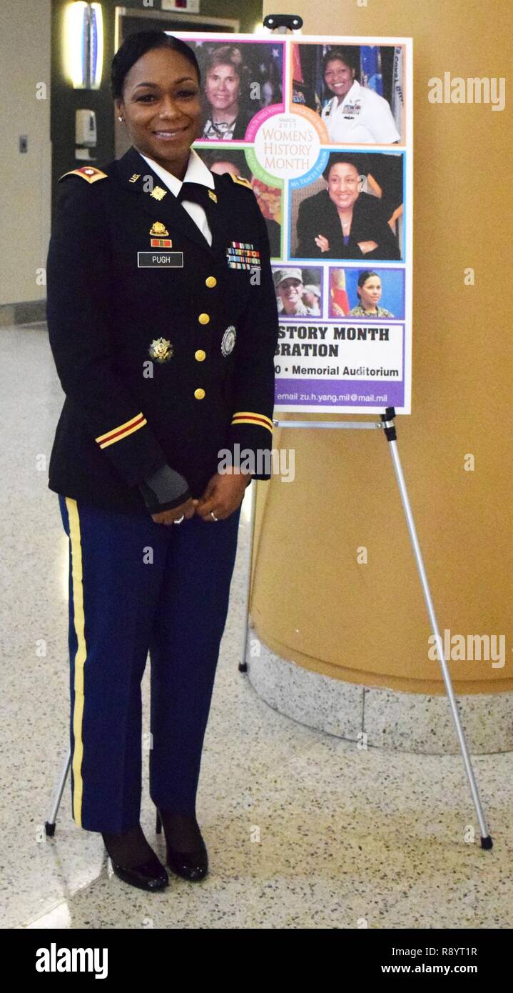 Army Lt. Col. Rhonda C. Pugh, the defense movement coordinator of the ...