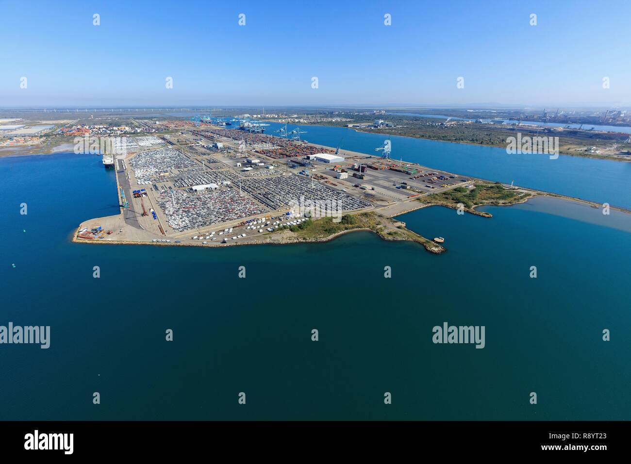 France, Bouches du Rhone, Gulf of Fos sur Mer, Marseille's Grand Port ...