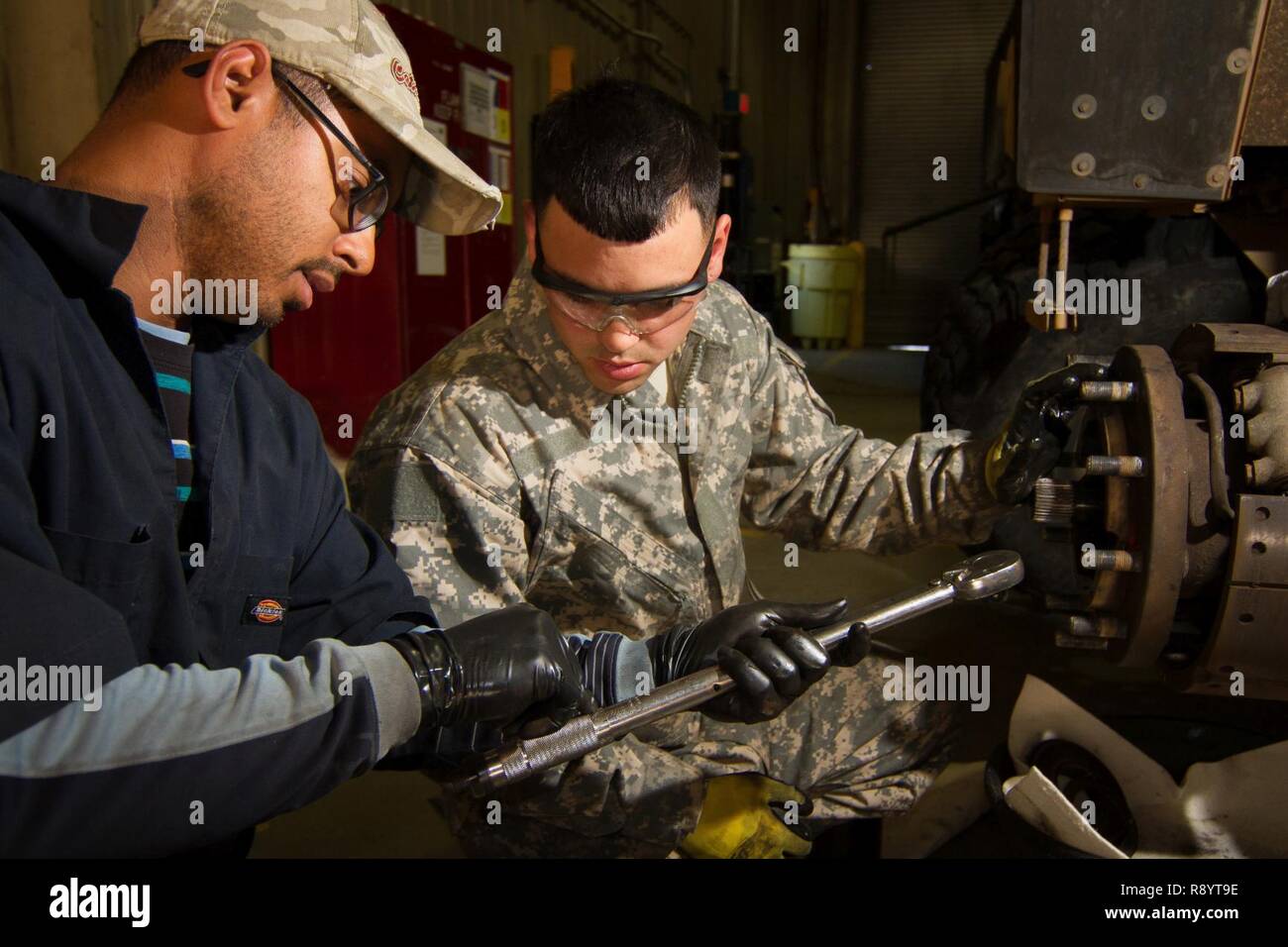 Department of the Army automotive mechanic Luis Diaz, mentors Arizona ...