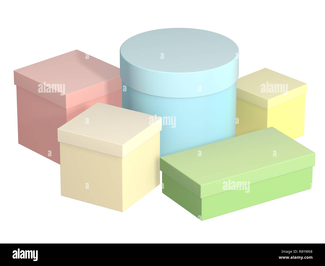 Boxes object hi-res stock photography and images - Alamy