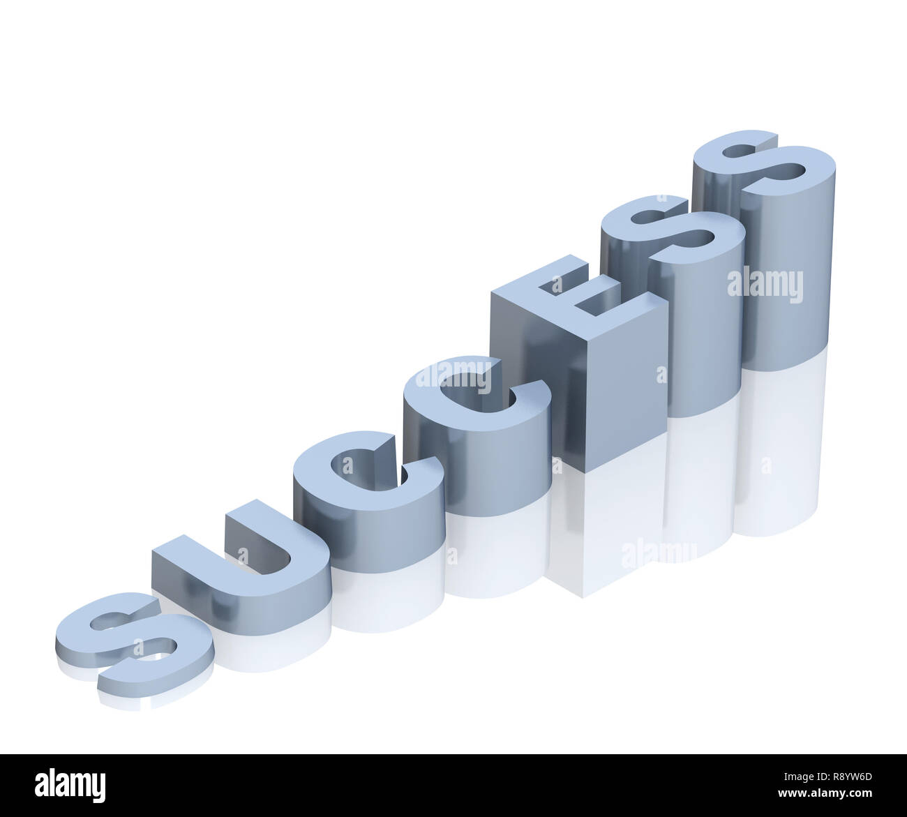 Word success as a ladder. Object over white Stock Photo - Alamy