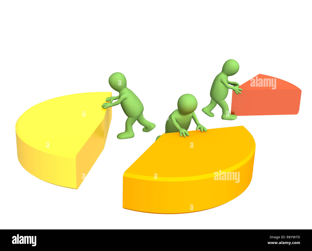 Conceptual image - unequal division Stock Photo - Alamy