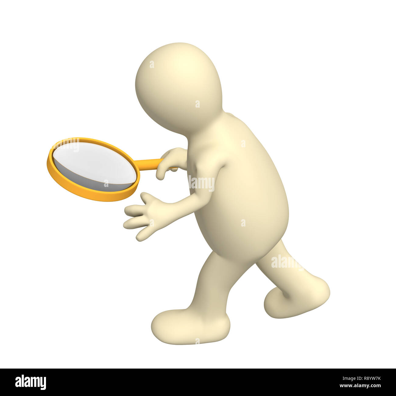 Magnifier 3d Cut Out Stock Images & Pictures - Alamy