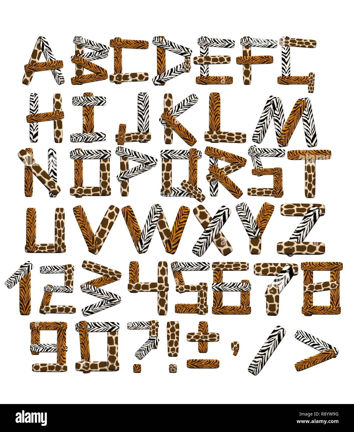 Alphabet letters cartoon Cut Out Stock Images & Pictures - Alamy
