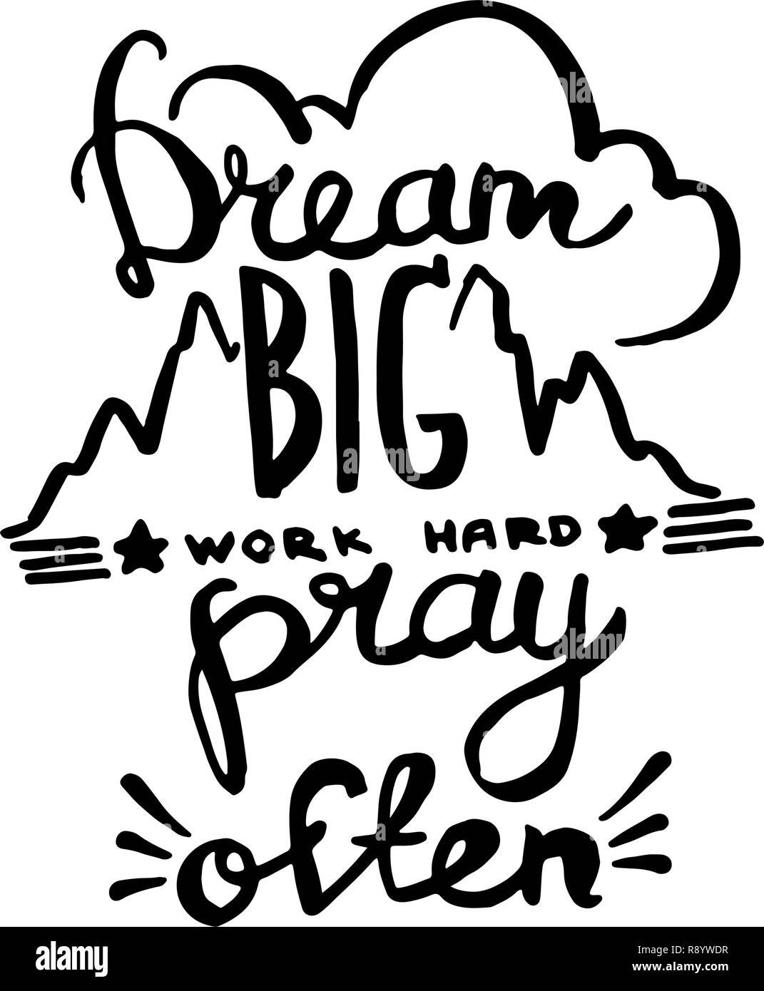 Hard work quotes Cut Out Stock Images & Pictures - Alamy