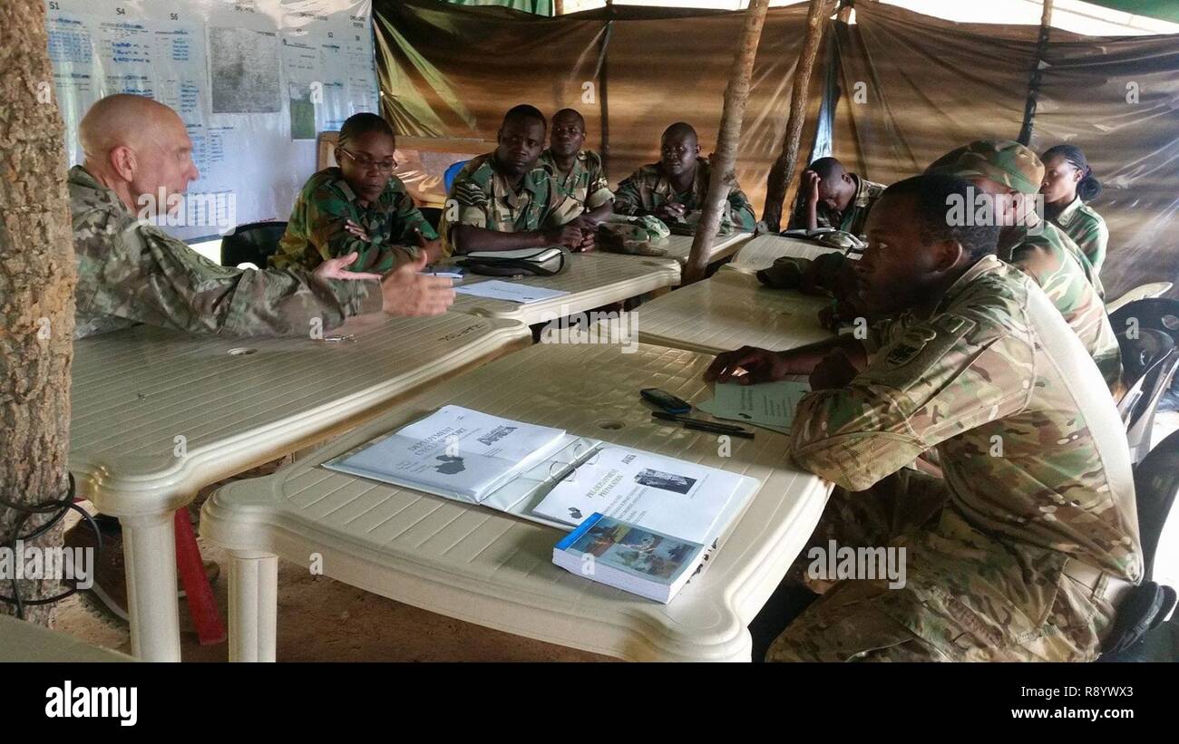 Chaplain (Col.) David Lile (left), the U.S. Army Africa command ...