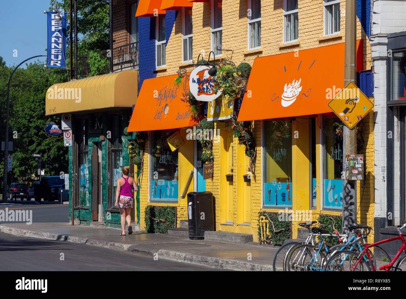 Canada, Quebec, Montreal, Plateau-Mont-Royal, the famous La Banquise ...