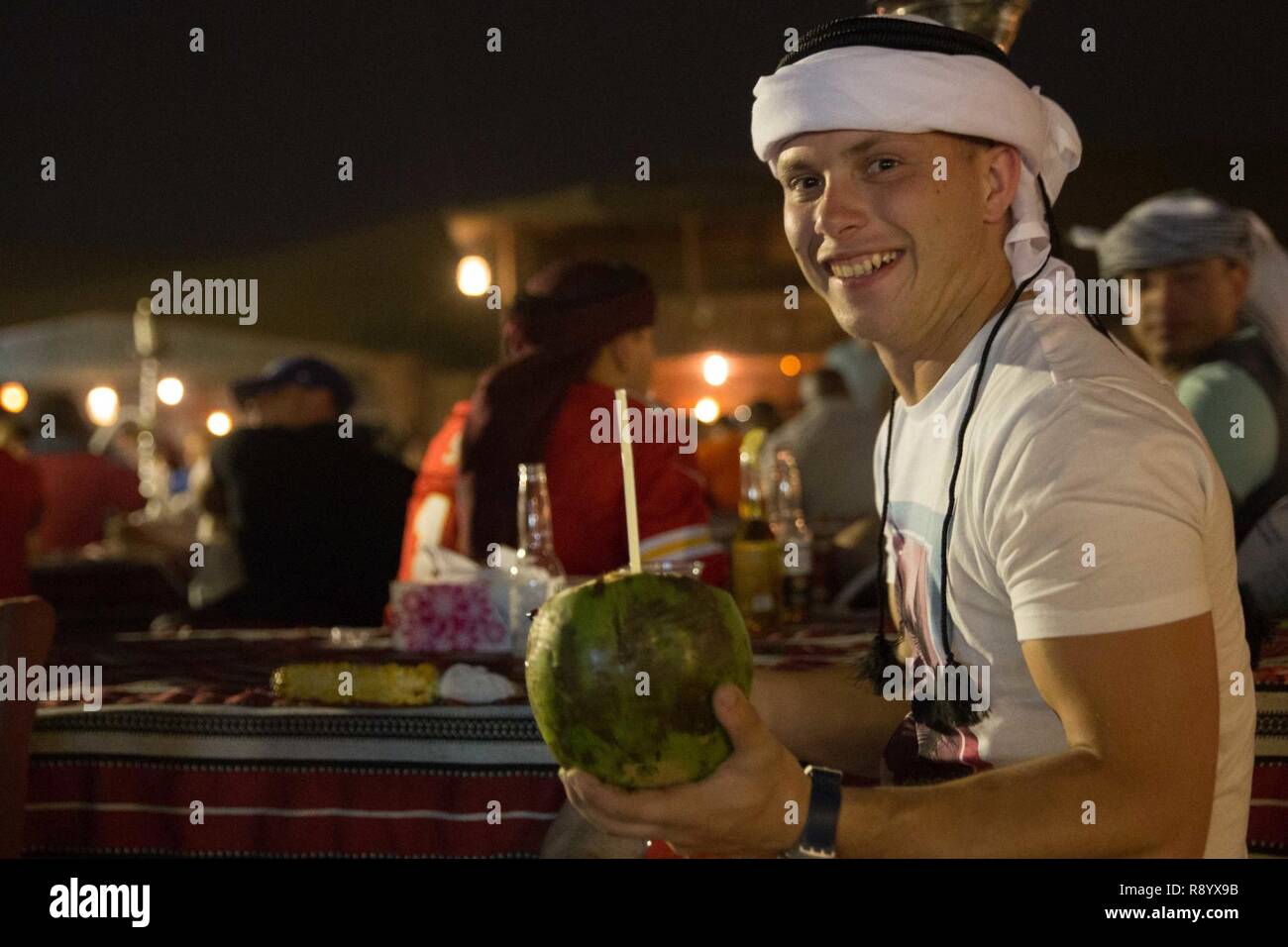 Marines drinking coconut hi-res stock photography and images - Alamy