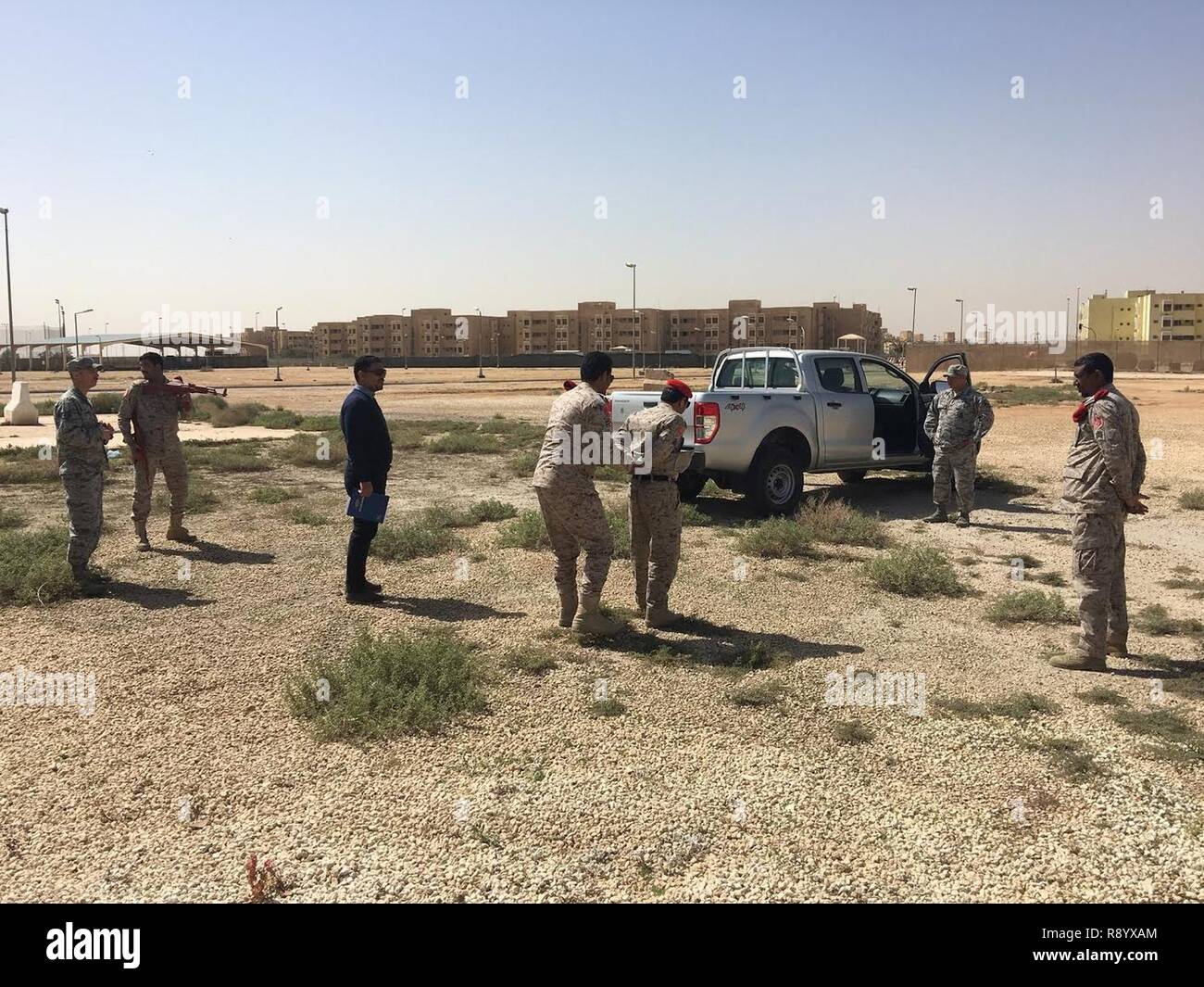 Members of the Saudi Arabia Ministry of Defense Military Police perform ...