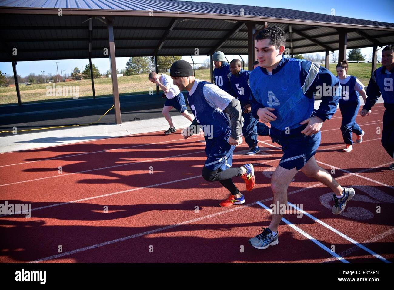 Lt. Col. Troy Appel, number two jersey, middle, former 932nd Airlift ...