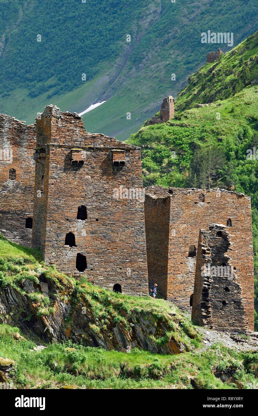 Georgia, Kakheti, Tusheti National Park, Alazani River Valley in the ...