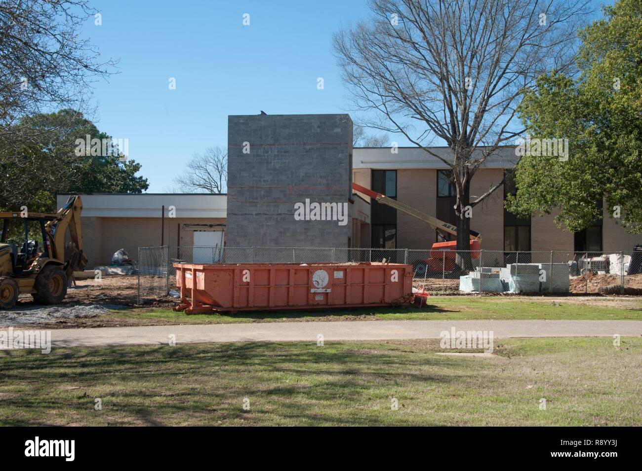 Maxwell AFB, Ala. - Ongoing construction for the addition of an ...