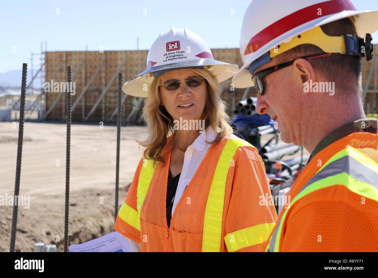 Construction Representative Michele Mickle (left), U.S. Army Corps of ...