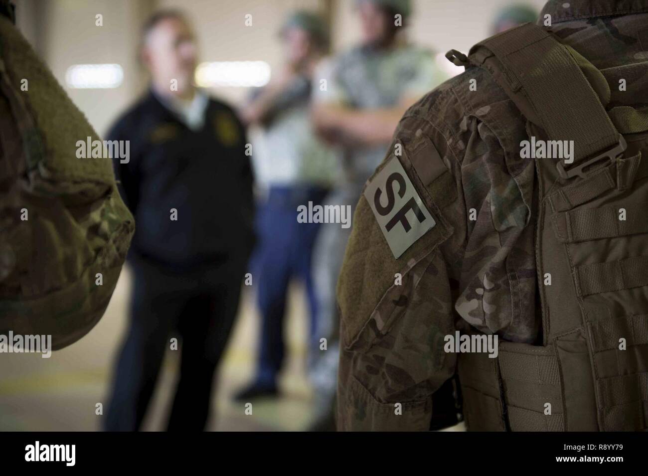 Air Commandos with the 1st Special Operations Security Forces Squadron ...