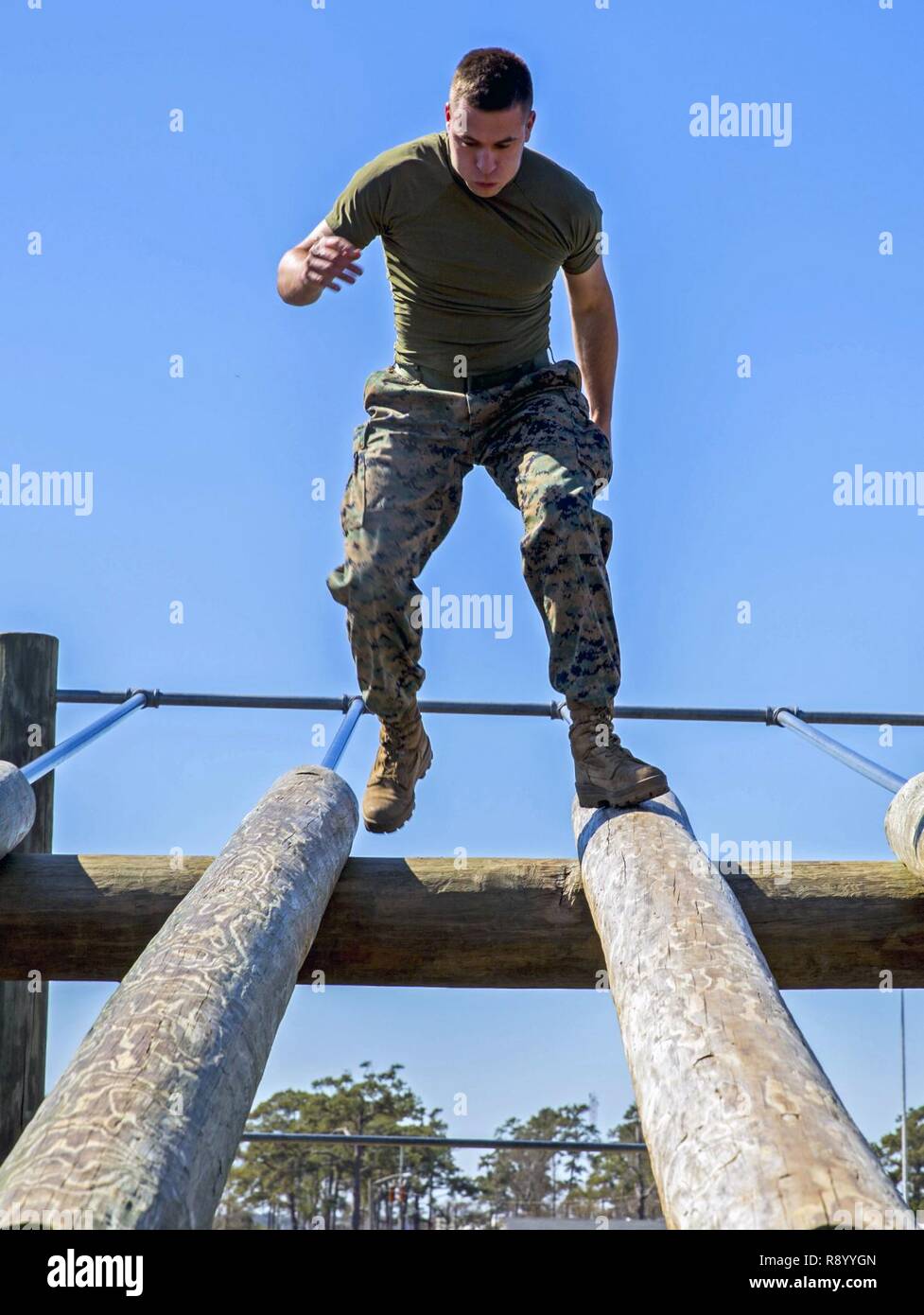 U.S. Marine Corps 1st Lt. Luke Walsh, supply officer, 8th Engineer ...