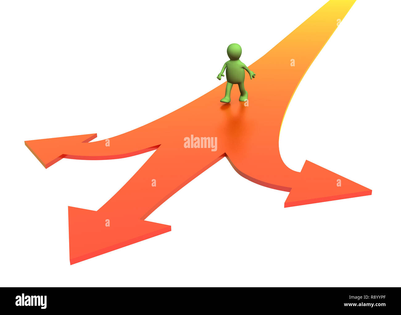 Cartoon Left Arrow Right Isolated High Resolution Stock Photography and ...