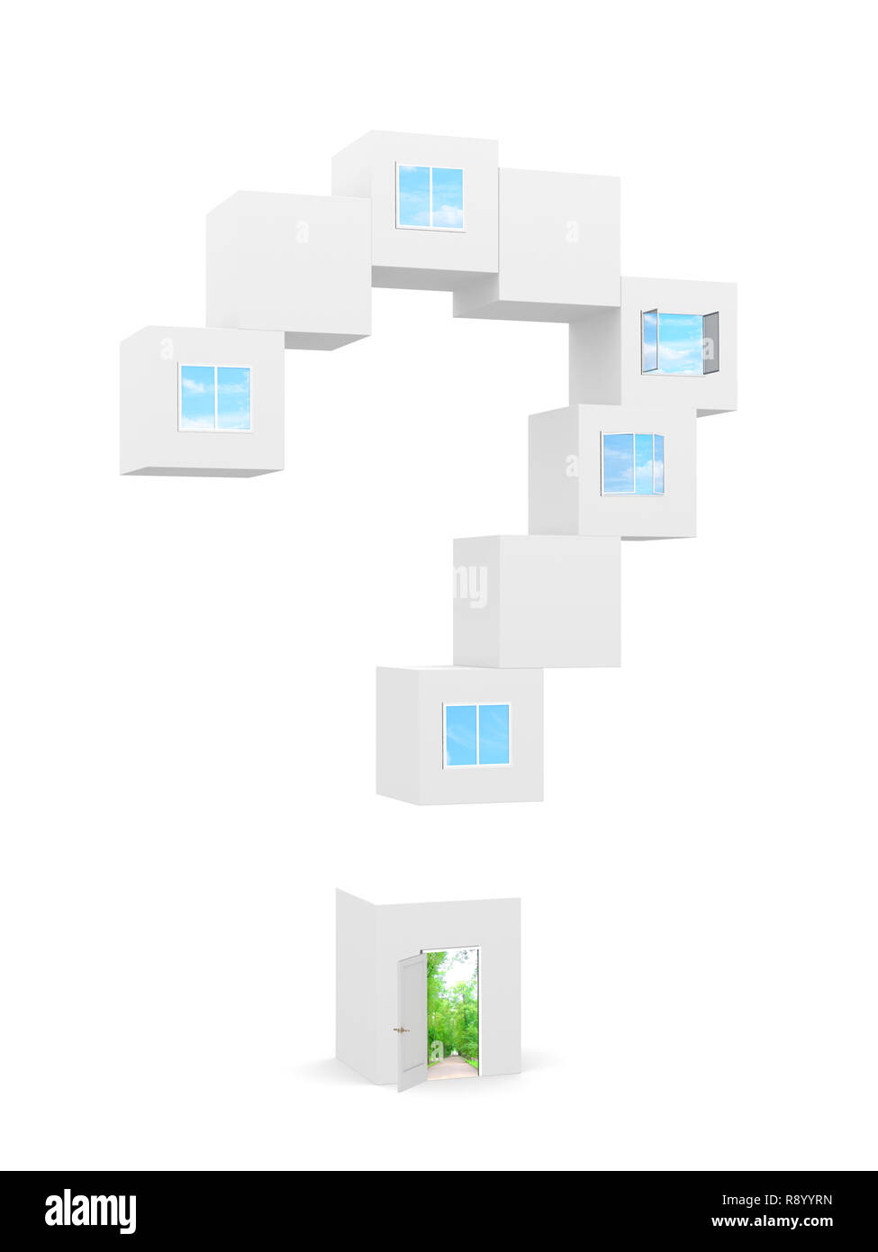 House in the form of a question mark Stock Photo - Alamy