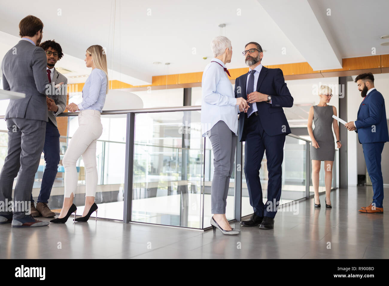Business people chatting in office hi-res stock photography and images ...
