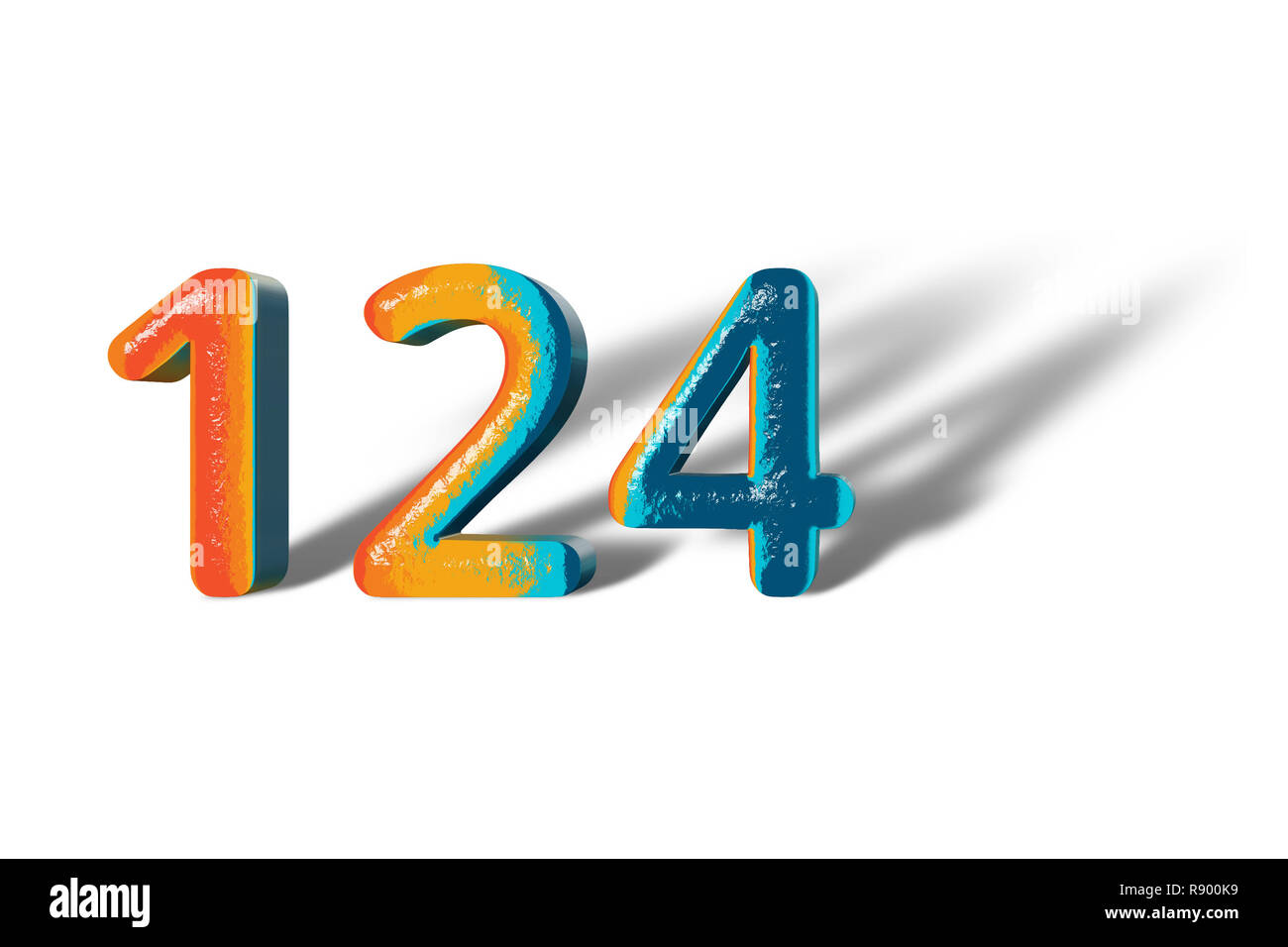 3d number 124 hi-res stock photography and images - Alamy 3d number 124 hi-res stock photography and images - Alamy