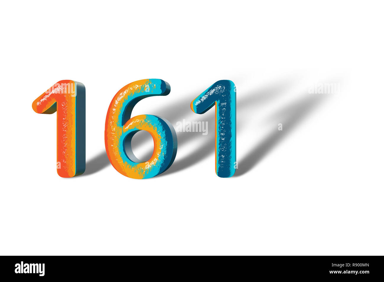 3d number 161 hi-res stock photography and images - Alamy