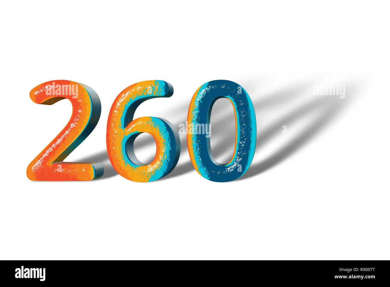 3D Number 260 two hundred sixty lively colours Stock Photo - Alamy 3D Number 260 two hundred sixty lively colours Stock Photo - Alamy