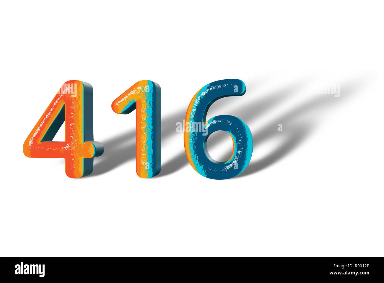3d number 416 hi-res stock photography and images - Alamy