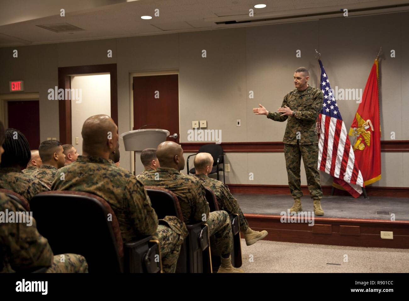 U.S. Marine Corps Brig. Gen. Jason Q. Bohm, commanding general of ...