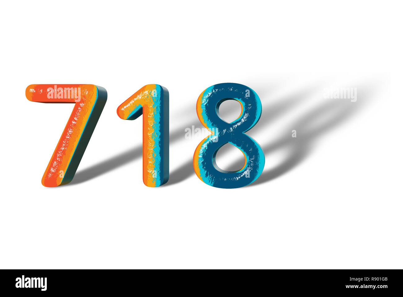 Number 718 Cut Out Stock Images & Pictures - Alamy